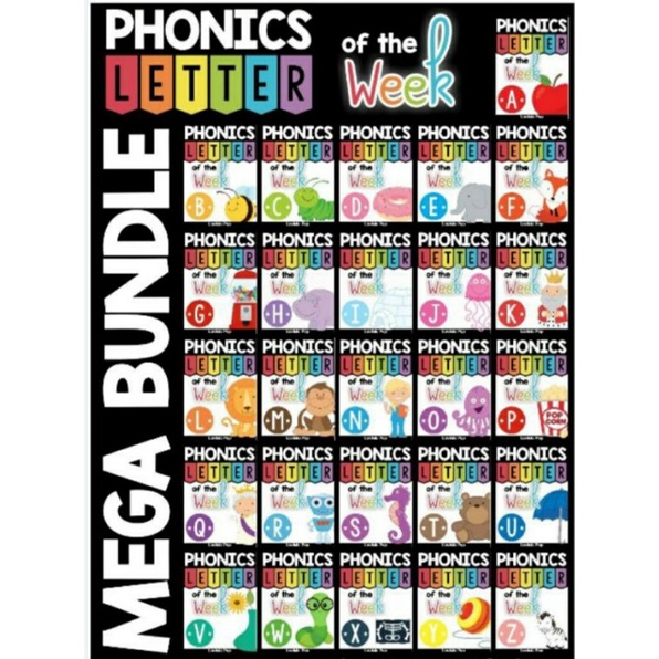 045 Phonics Letter of the week Alphabet Worksheet Lembaran Kerja Fonik ...