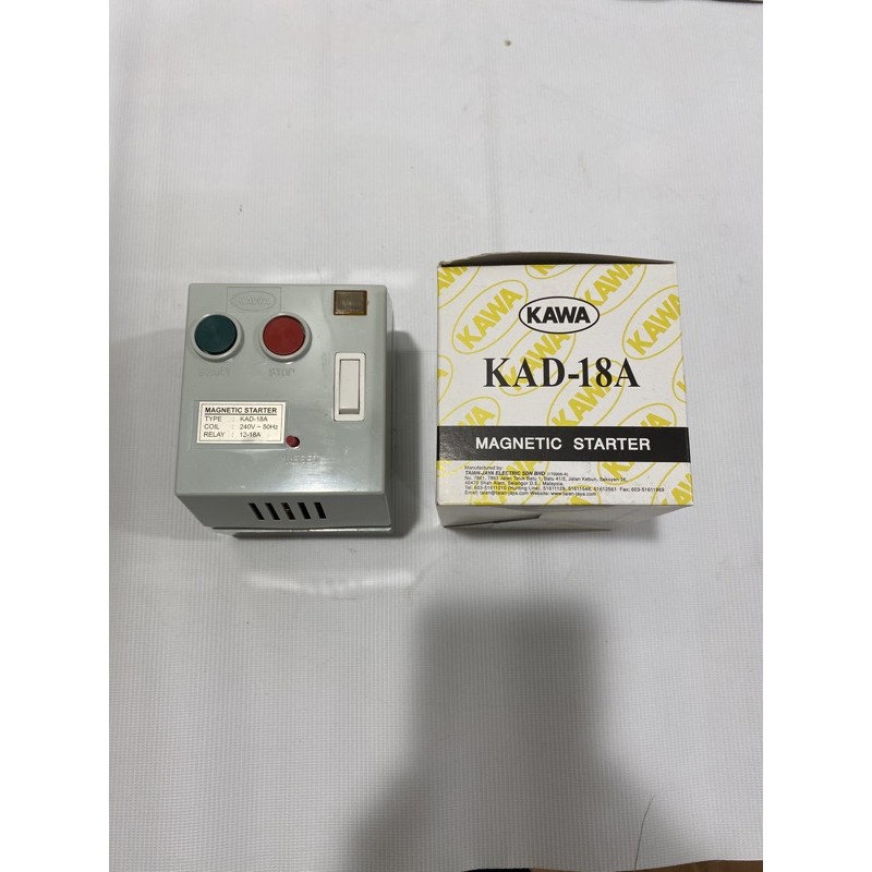 KAWA KAD18A MAGNETIC AIR COND STARTER WITHOUT SOCKET 12 - 18A 3.0HP ...