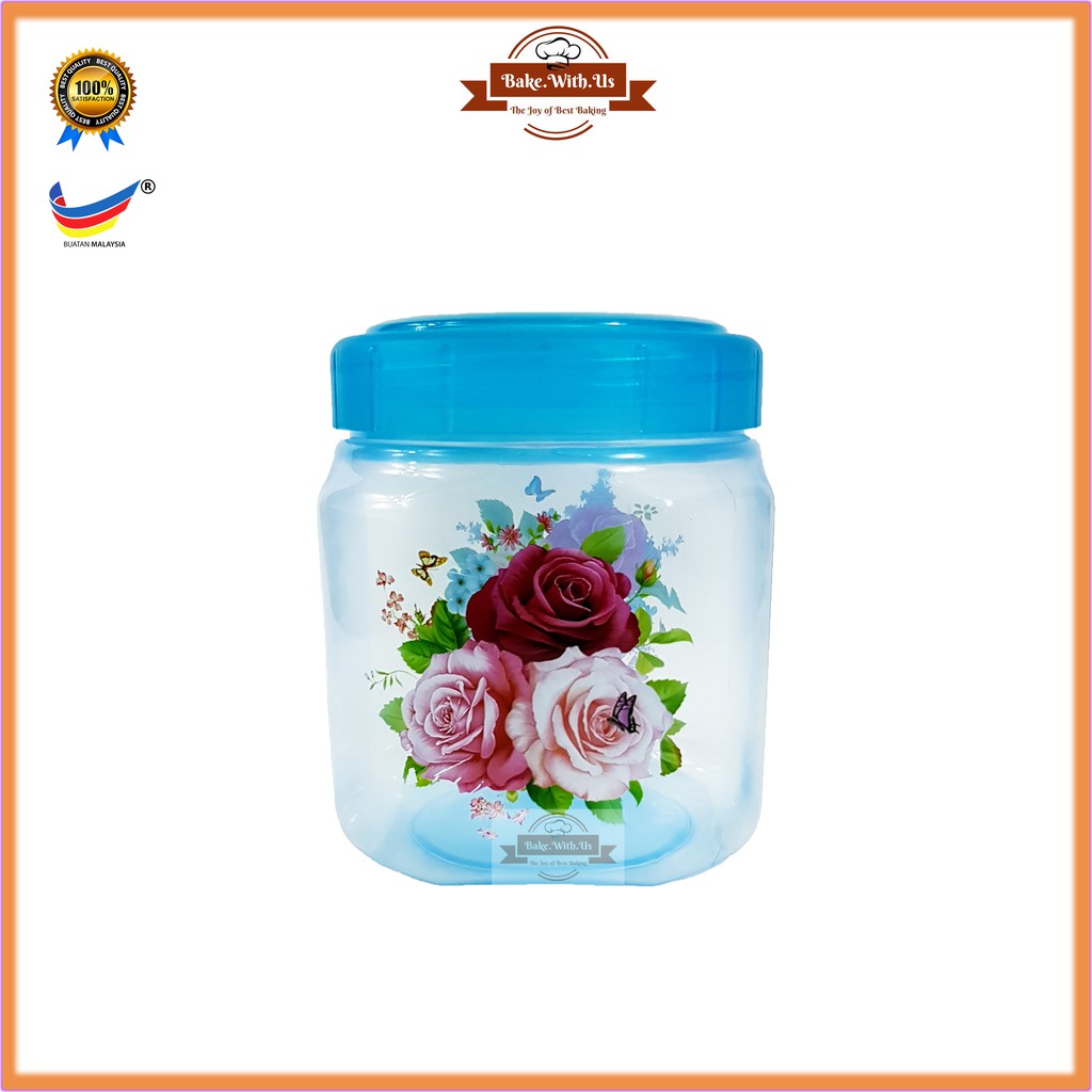 BEKAS KUIH / OCTAGON SNACK CANDY CANISTER / BEKAS BISCUIT - 950ml ...