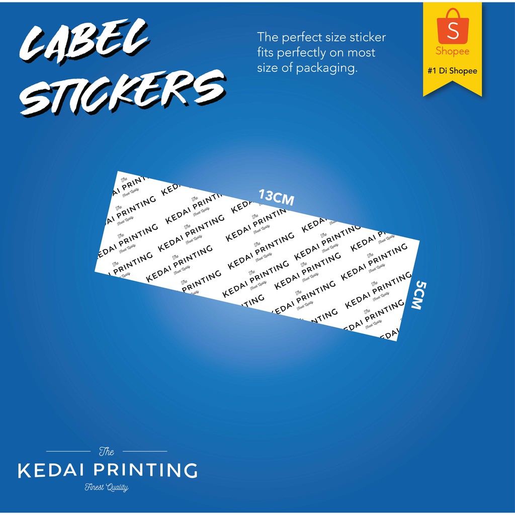 【FAST DELIVERY】PRODUK LABEL STICKER 80 PCS 13CM X 5CM UTK PRODUK SIZE ...