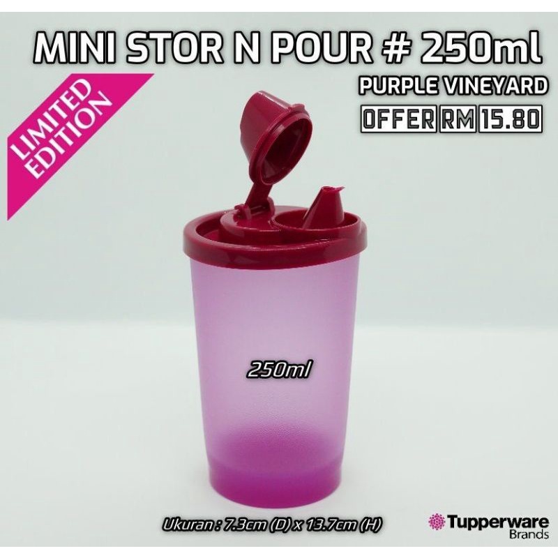 🔥READY STOCK🔥Tupperware Mini stor and pour, 250 mL | Shopee Malaysia
