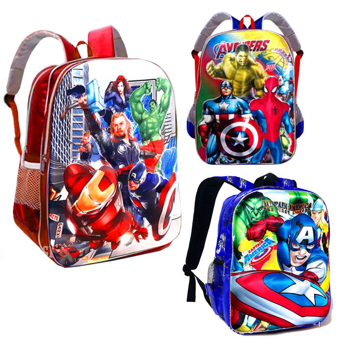 Elementary School Children's School Bag for Boys Avengers Captain ...