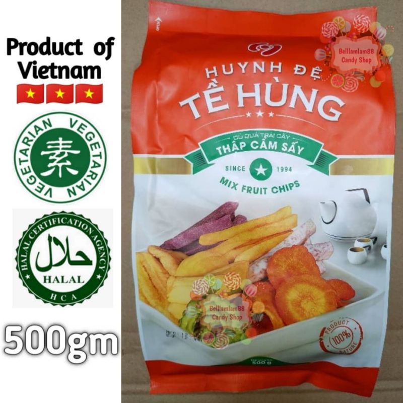 TE HUNG MIX FRUIT chips halal 500g | Shopee Malaysia