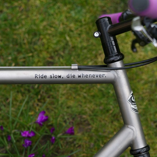 Cutting STICKER Bike RIDE SLOW DIE WHENEVER | Shopee Malaysia