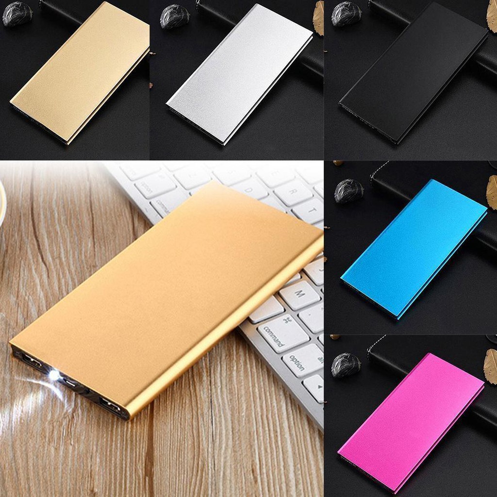 10000mAh Power Bank External Two USB Outputs Bankpower Ultra-thin ...