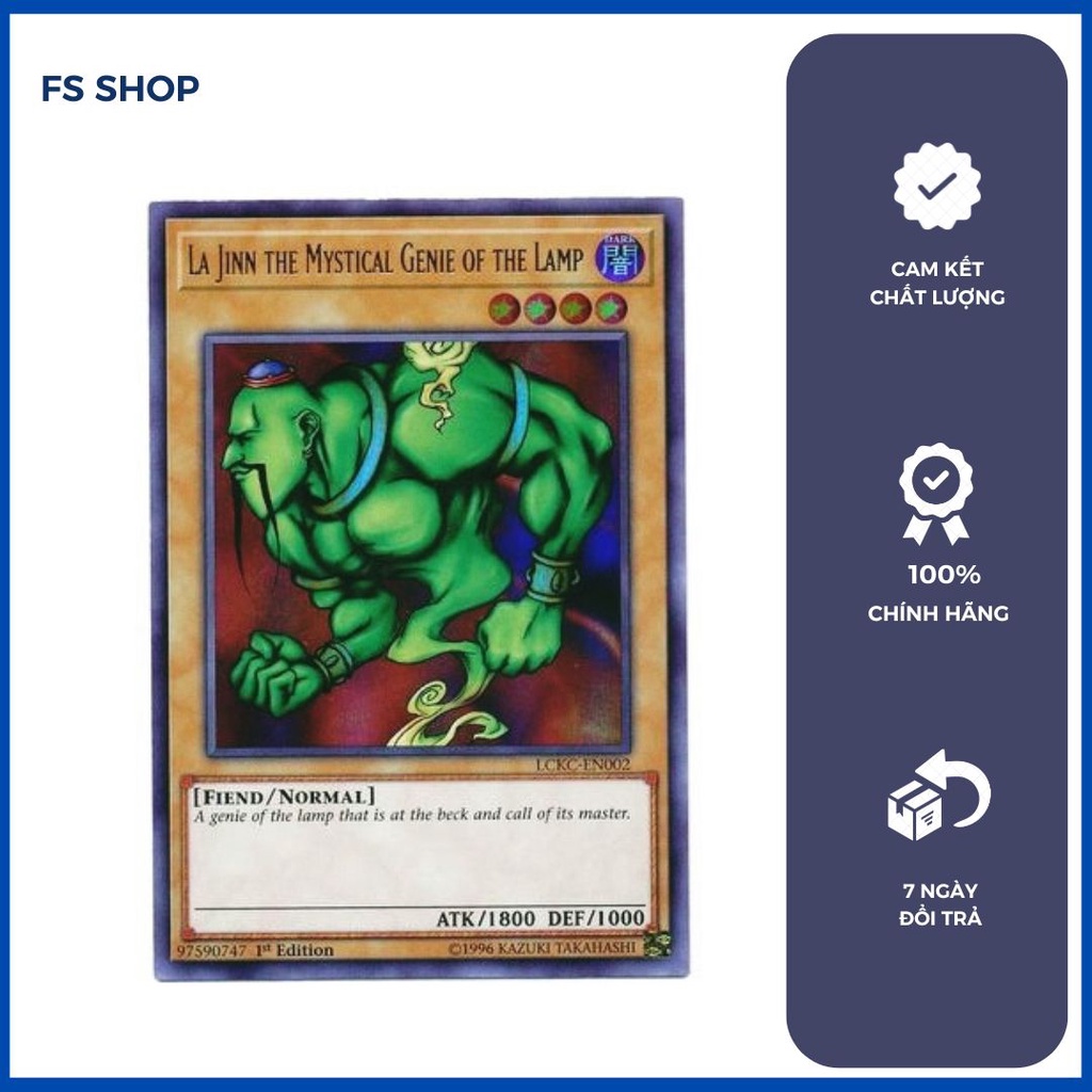 Genuine yugioh card Lamp God - La Jinn The Mystical Genie Of The Lamp ...