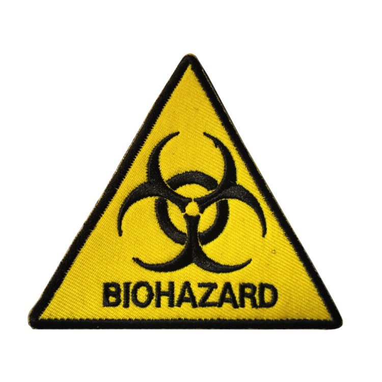 Biohazard Embroidery Tactics Patch Angry Badge Clothing Decals Military ...