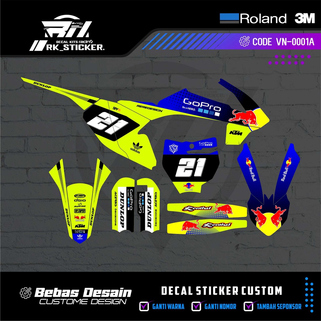 Decal KTM 65 CC FREE CUSTOM DESIGN | Shopee Malaysia