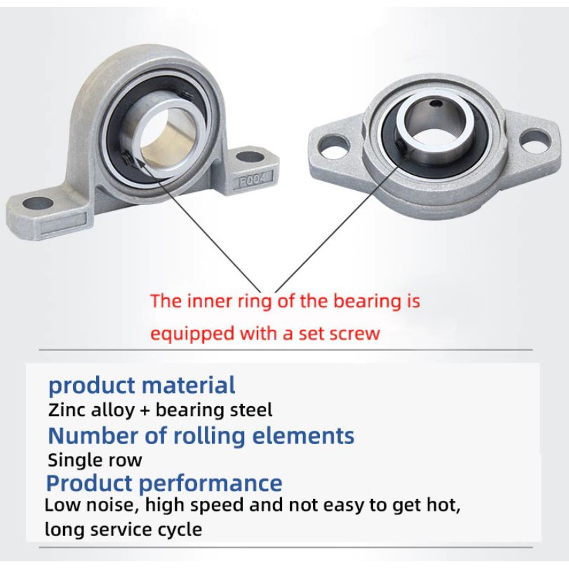 KP KFL Pillow Block Ball Bearing Mounted KP08 KP000 KP001 KP002 KP003 ...