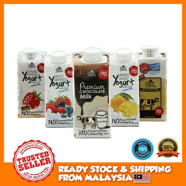 💥HOT ITEM💥 UHT FARM FRESH SUSU SEGAR 200ML [ READY STOCK] | Shopee Malaysia