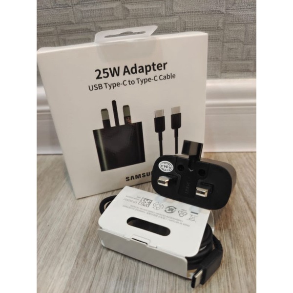 Samsung Super Fast Charger 25W (Type C to Type C) for Note 10 /Note 20 ...