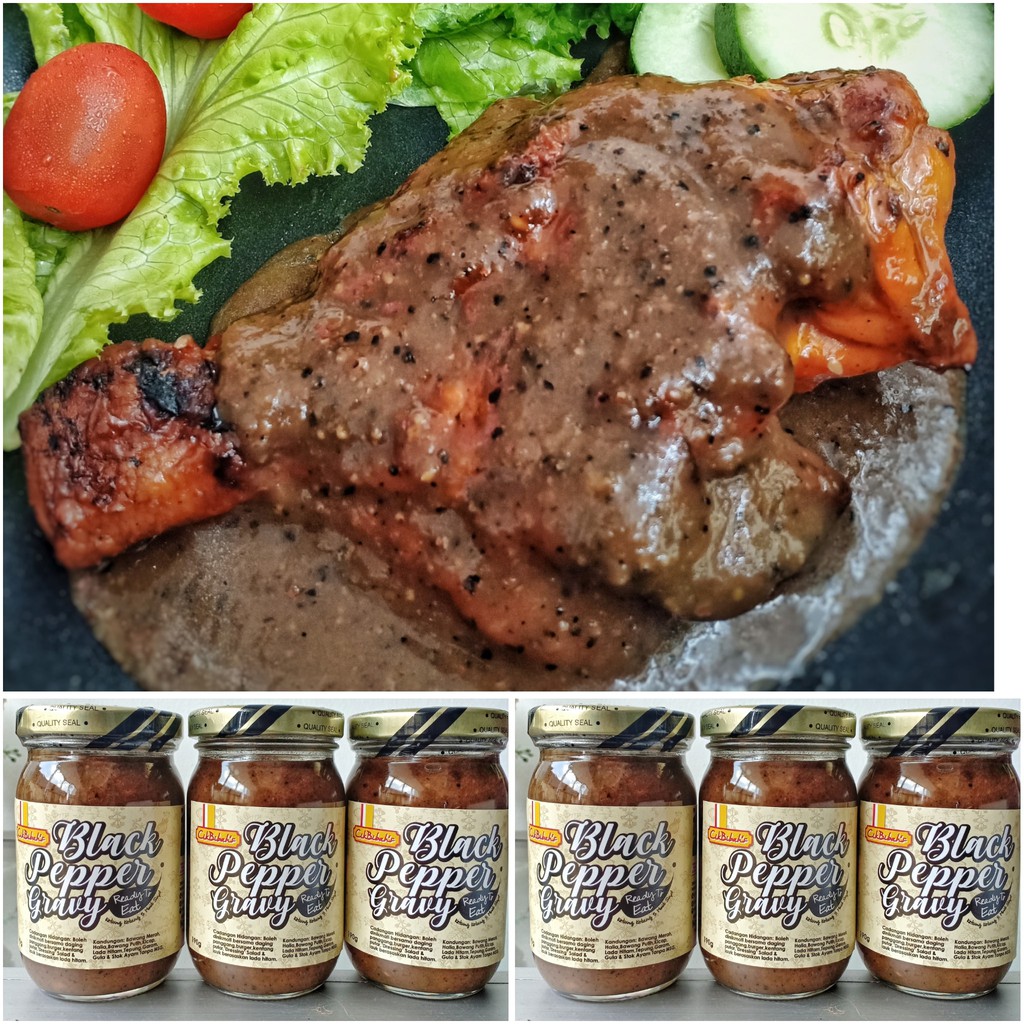 Sos Black Pepper Gravy by Cik Bibah Tanpa Msg Tanpa gula putih 💯MUSLIM ...