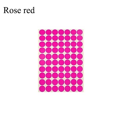 70Pcs/Sheet 10 Colors Color Sticker 19mm Coded Adhesive Label Dot ...