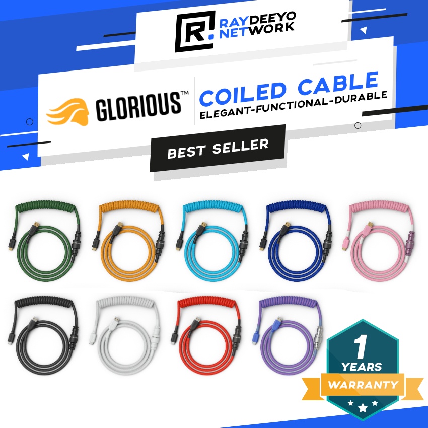 Glorious Coiled Cable for Keyboard [Compatible with GMMK PRO and most ...