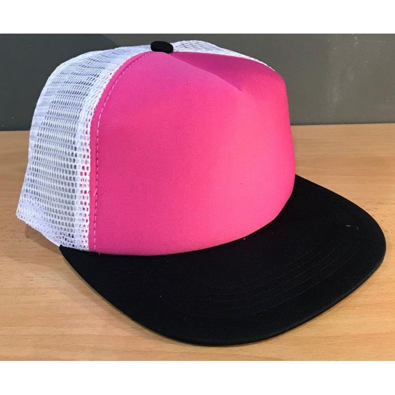 Trucker Cap Kosong/ Topi Kosong/ Topi Kosong Hitam Putih Merah Biru ...