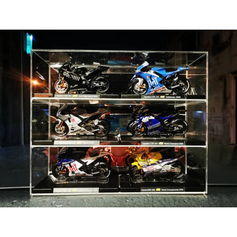 Maisto Motorcycle Bike 1:18 Motogp Display Case | Shopee Malaysia