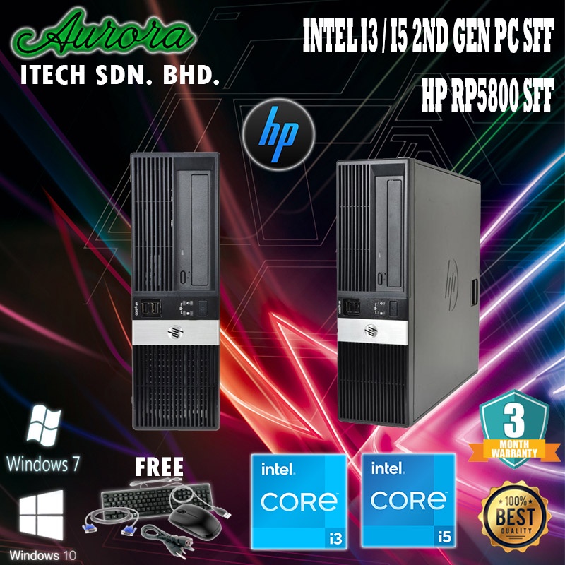 ( OFFER I3 / I5 2ND GEN SFF PC ) PC HP RP5800 I3 / I5 2ND GEN SFF , 4GB ...