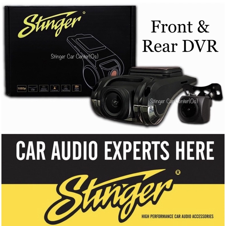 🇲🇾Stinger Dash Cam DVR Front + Rear Camera With Reverse Camera function ...