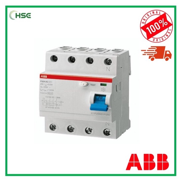ABB FH204 AC IEC RCCB 40A/63A 30mA 4P - HSE | Shopee Malaysia