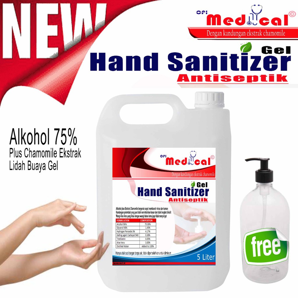 Hand Sanitizer All Liquid Variants And 500ml Gel, 1 Liter And 5 Liters ...