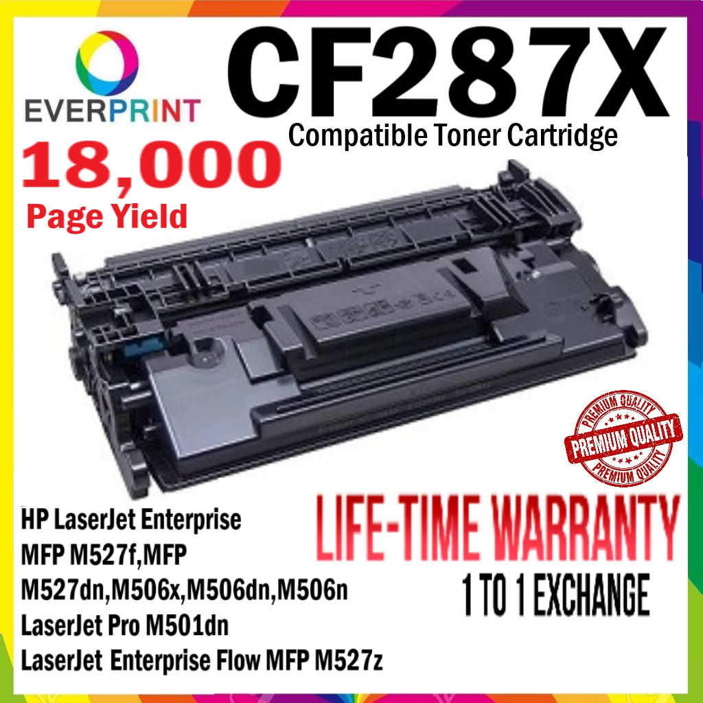 HP CF287X 87X CF287 High Yield Compatible Laser Toner Cartridge For HP ...