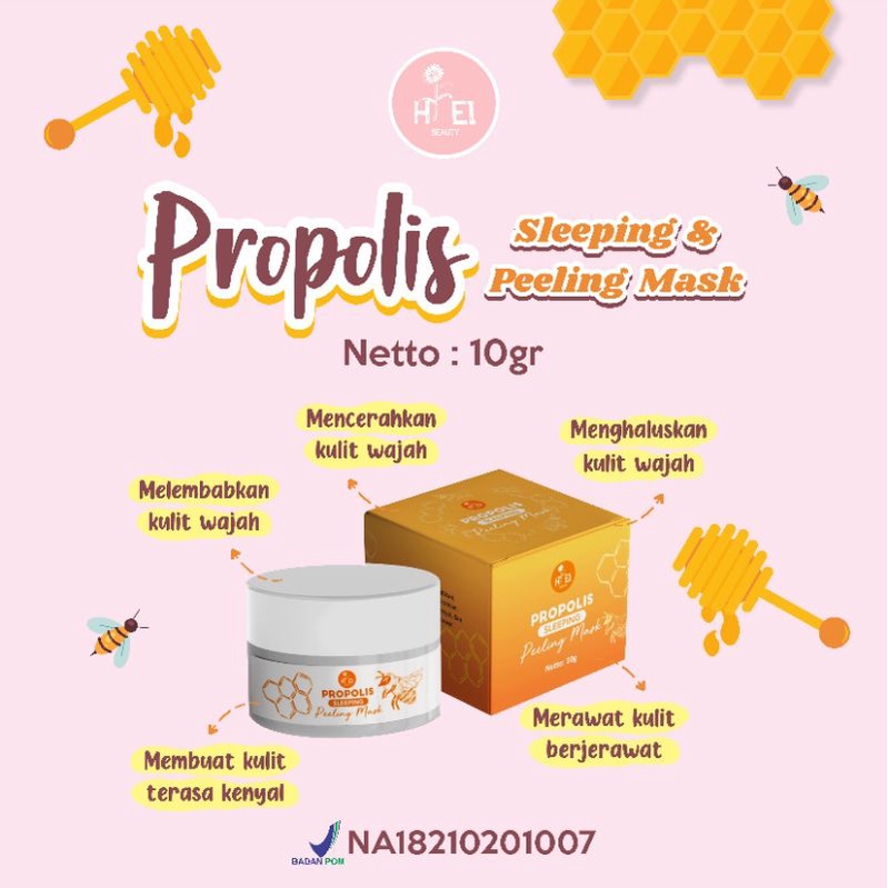 [READY] Hiel Beauty Sleeping Mask Propolis 10gr | Tea Tree 20gr ...