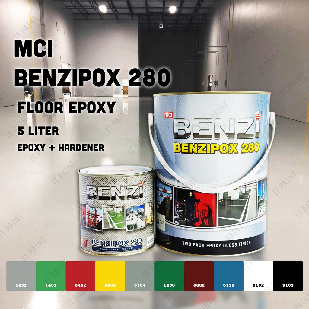 5 Liter Mci Benzipox 280 Epoxy Finish Cat Epoxy Cat Lantai Floor Paint ...