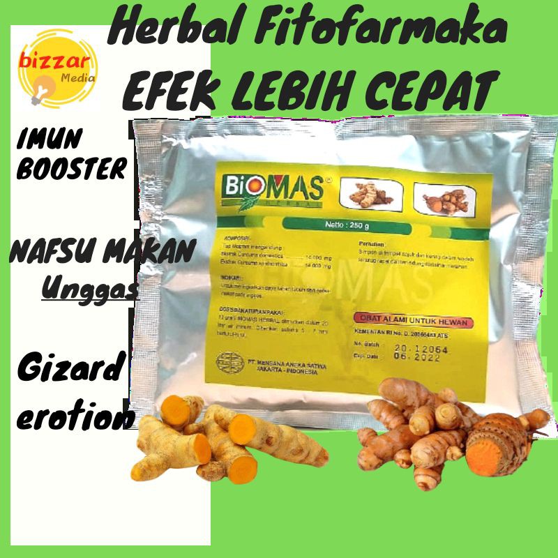 Biomas Herbal 250g Vitamin Appetite Chicken Duck Quail kurkumavit ...