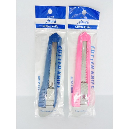 ACURA AUTO-LOCK UTILITY CUTTER KNIFE AC802 | Shopee Malaysia
