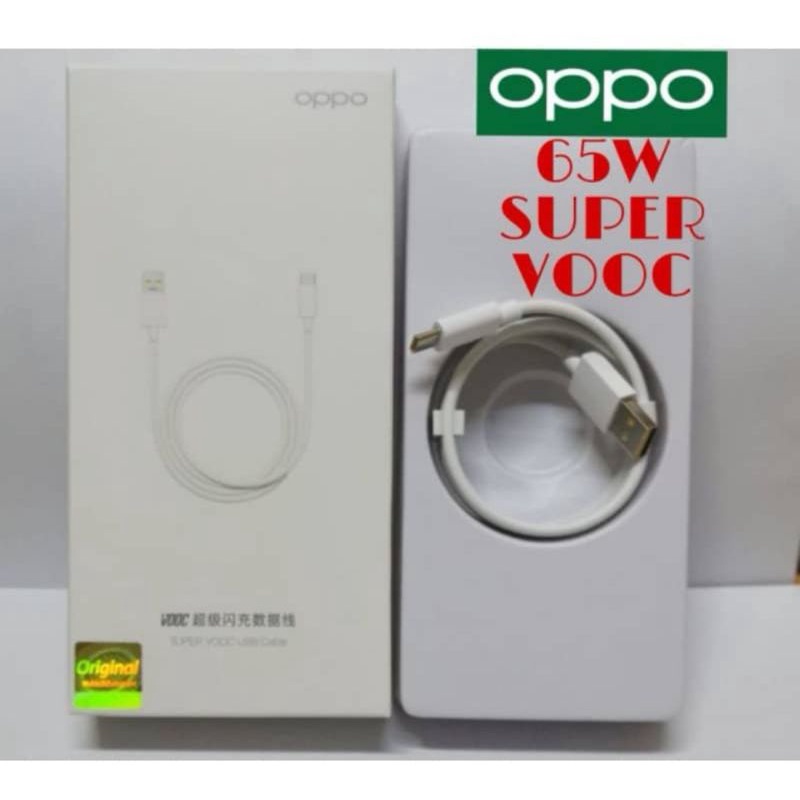 65W OPPO RENO 5 5F 6 6Z A95 A94 A93 A92 A74 A54 A53 A33 Super VOOC Flash FastCharge Type C Cable ...