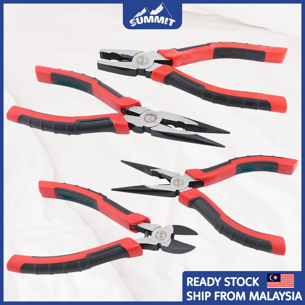 Summit Hardware Pliers A Lineman's Pliers Needle Nose Pliers Diagonal ...