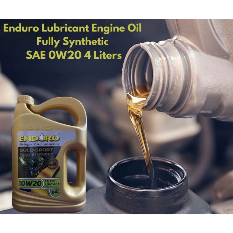 Engine Oil Enduro Fully Synthetic SAE0W20 API SN/ILSAC GF5 4Liters ...