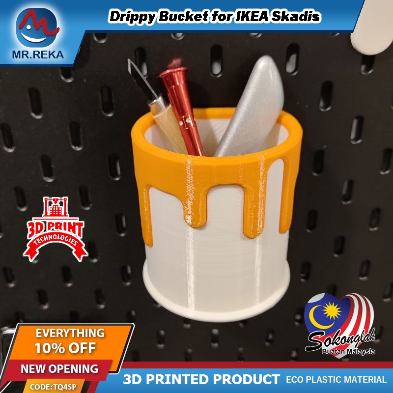 Drippy Bucket for IKEA SKADIS Pegboard | Shopee Malaysia