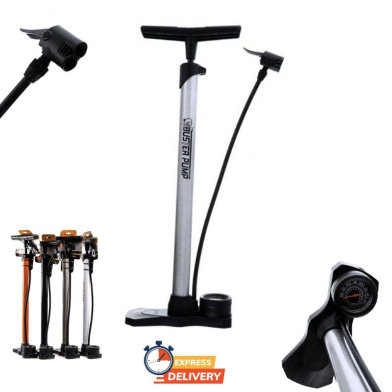 UserHappy Pam Angin Bermeter / Hand Air Pump with Scale And Adaptor ...