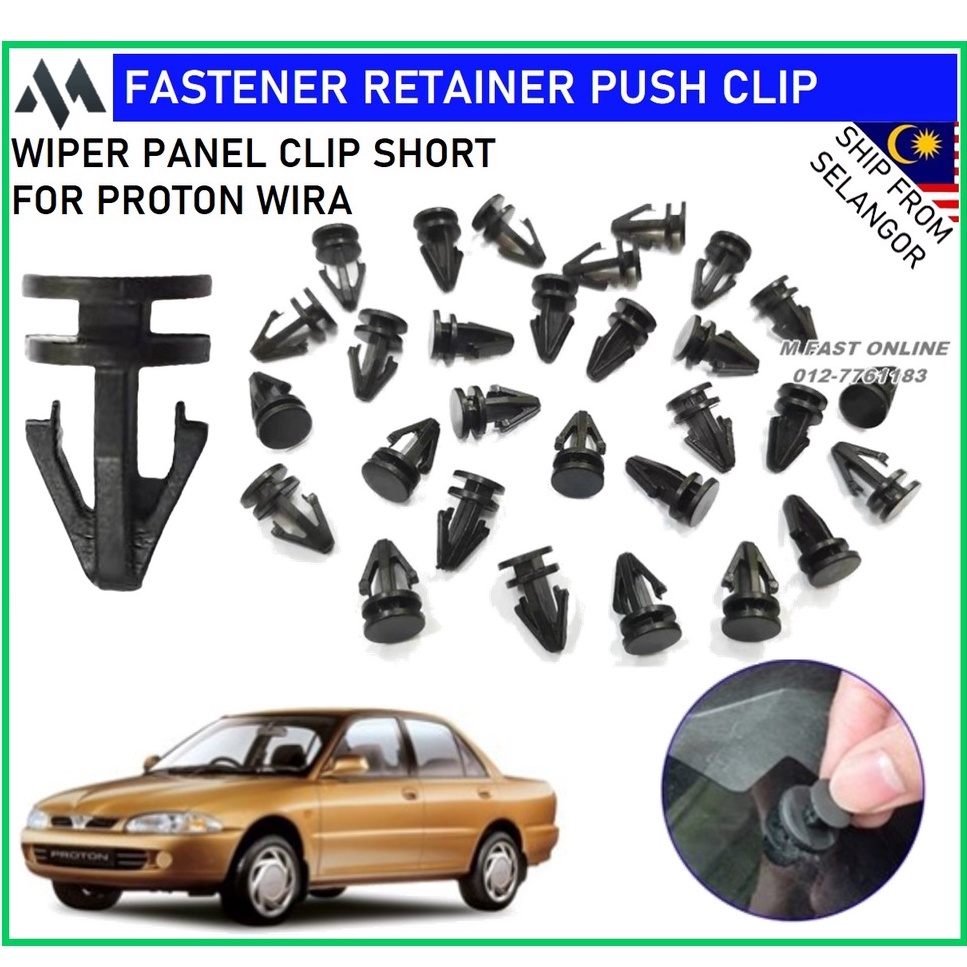 (MADE IN MALAYSIA) Best Quality Proton Wira Car Wiper Panel Clip (1 ...