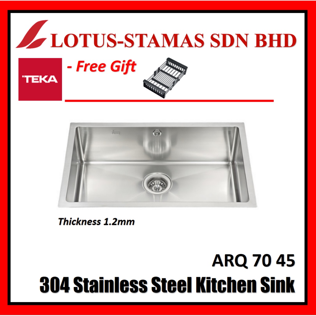 Teka ARQ 70 45 Single Bowl Undermount Kitchen Sink - (AUTHORISED DEALER ...