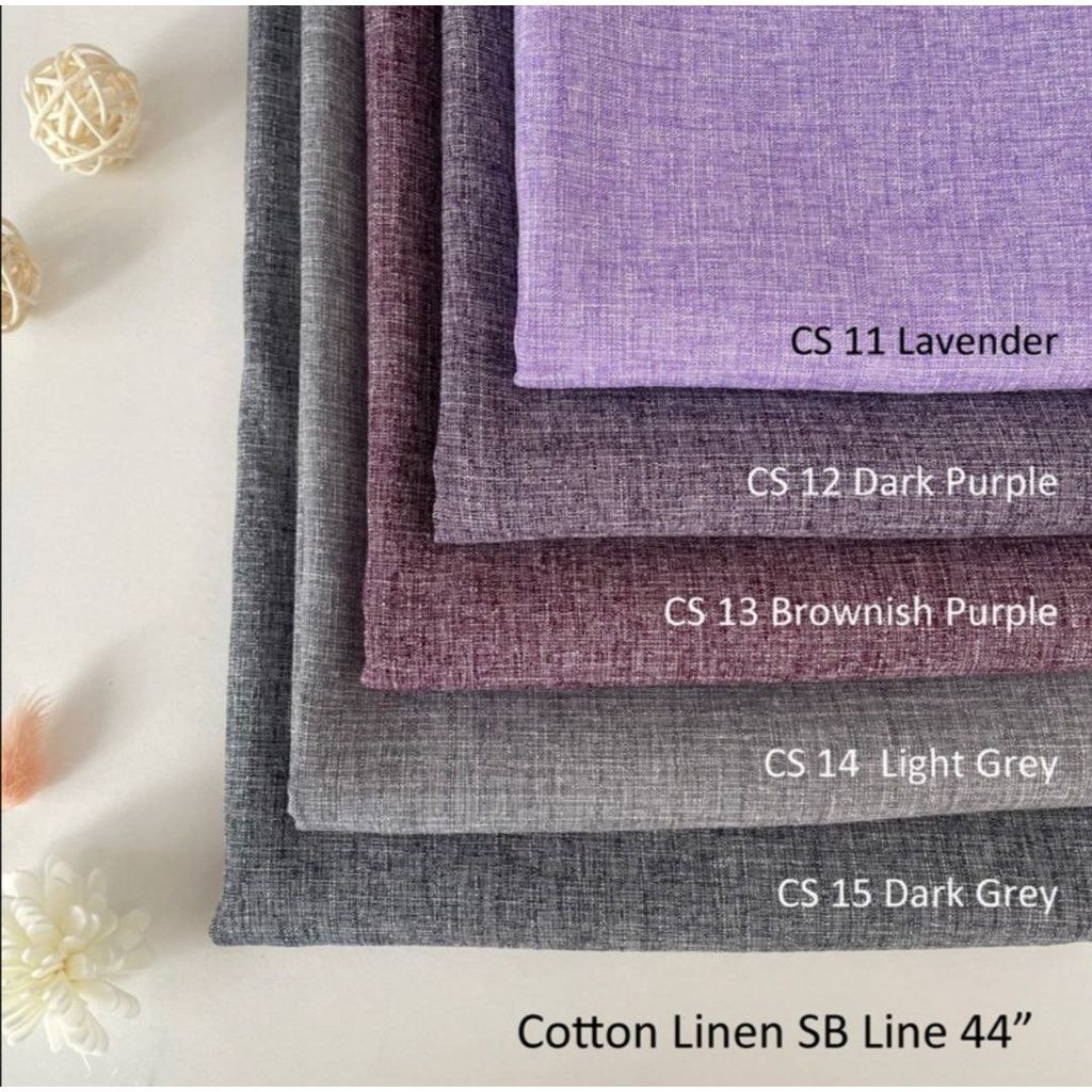 🔥Cotton Linen SB Line bidang 44🔥 | Shopee Malaysia