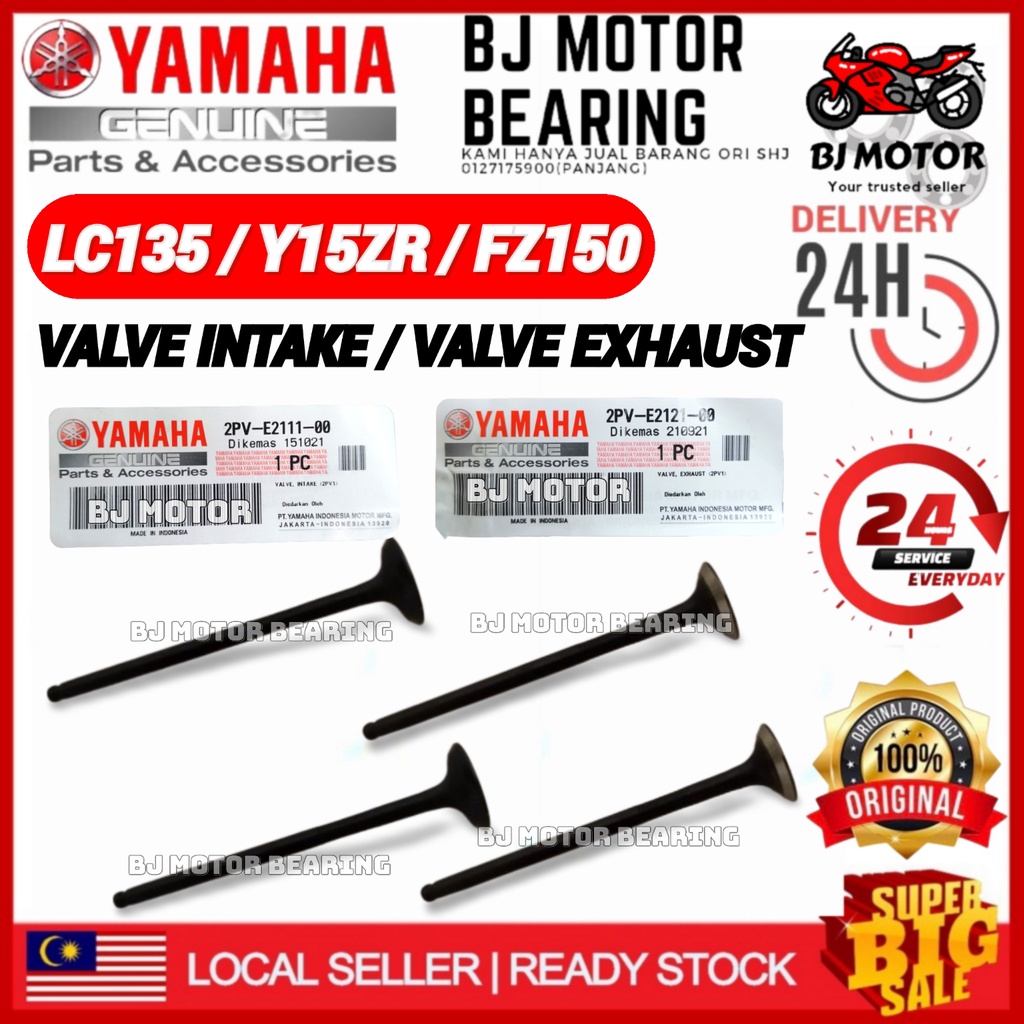 Y15 VALVE 135LC NEW VALVE INTAKE VALVE EXHAUST LC 135 / FZ150 VALVE IN ...