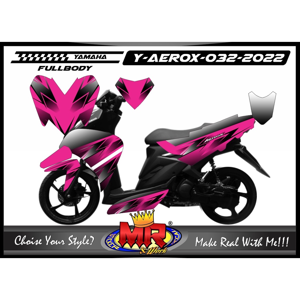 Custom Yamaha Aerox FullBody Racing Decal Motorcycle Sticker Decal ...