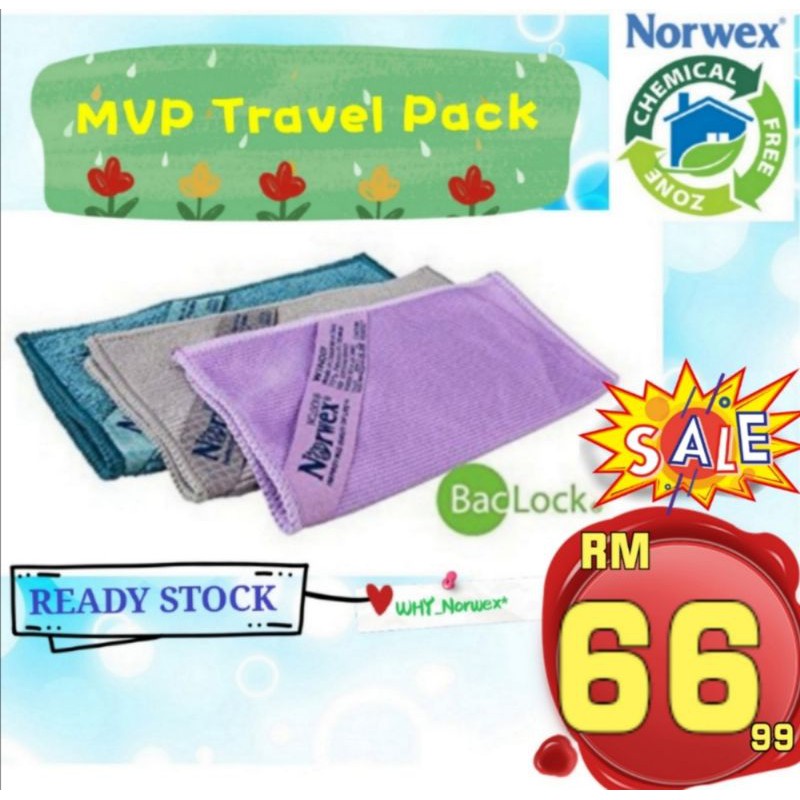 READY STOCK Norwex MVP Travel Size Pack Microfiber Variety Pack Enviro ...