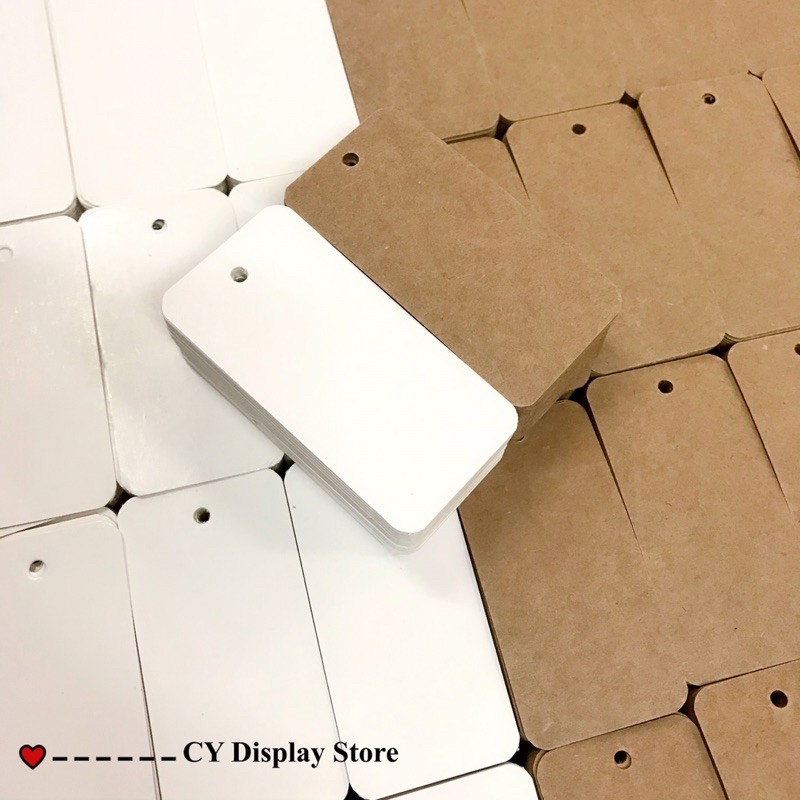 👍🏻Ready Stock👍🏻 50pcs Blank Label Price Tags DIY Paper Card Hangtags ...