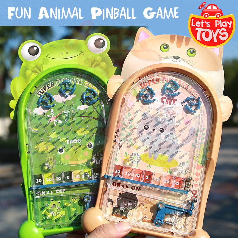 Pinball Mini Handheld Game Toy Kindergarten Gifts 怀旧经典动物弹珠机亲子桌游打弹珠经典 ...