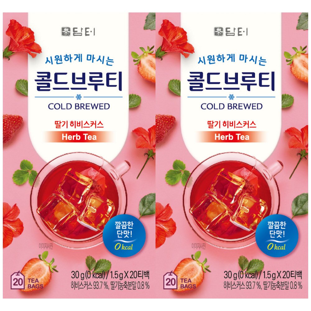 Damtuh / 0Kcal Cold Brewed Tea 3 Flavors 20t / Strawberry Hibiscus ...