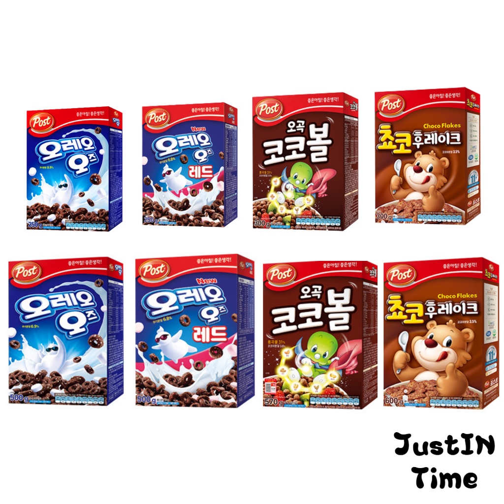 [Korean Cereal] Post Big Size Korean Best Cereals Series(Oreo o's ...