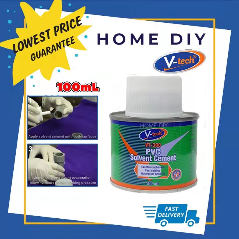 V-TECH VT-300 PVC SOLVENT CEMENT - GAM PAIP UPVC PVC / VTECH VT300 SOLVENT CEMENT GUM PVC PIPE ...