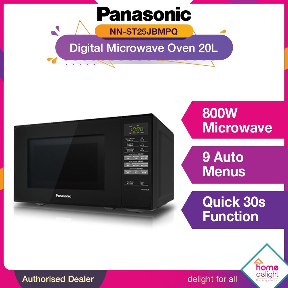 Panasonic Microwave Oven 20L (800W) [ NN-ST25J / NN-ST25JBMPQ / NN-ST25 ] | Shopee Malaysia