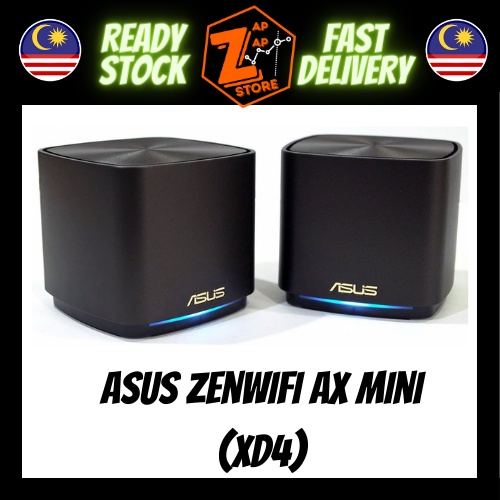 ASUS ZENWIFI AX XD4 MINI AX1800 DUAL BAND MESH WIFI 6 SYSTEM - 2PACK ...