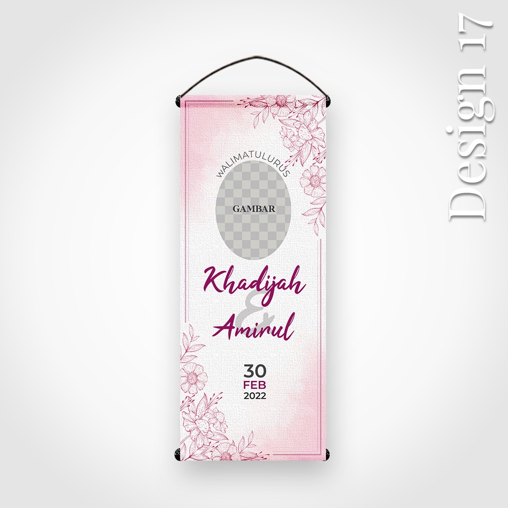 Bunting Kahwin Custom Wedding (2x5 kaki) | Shopee Malaysia