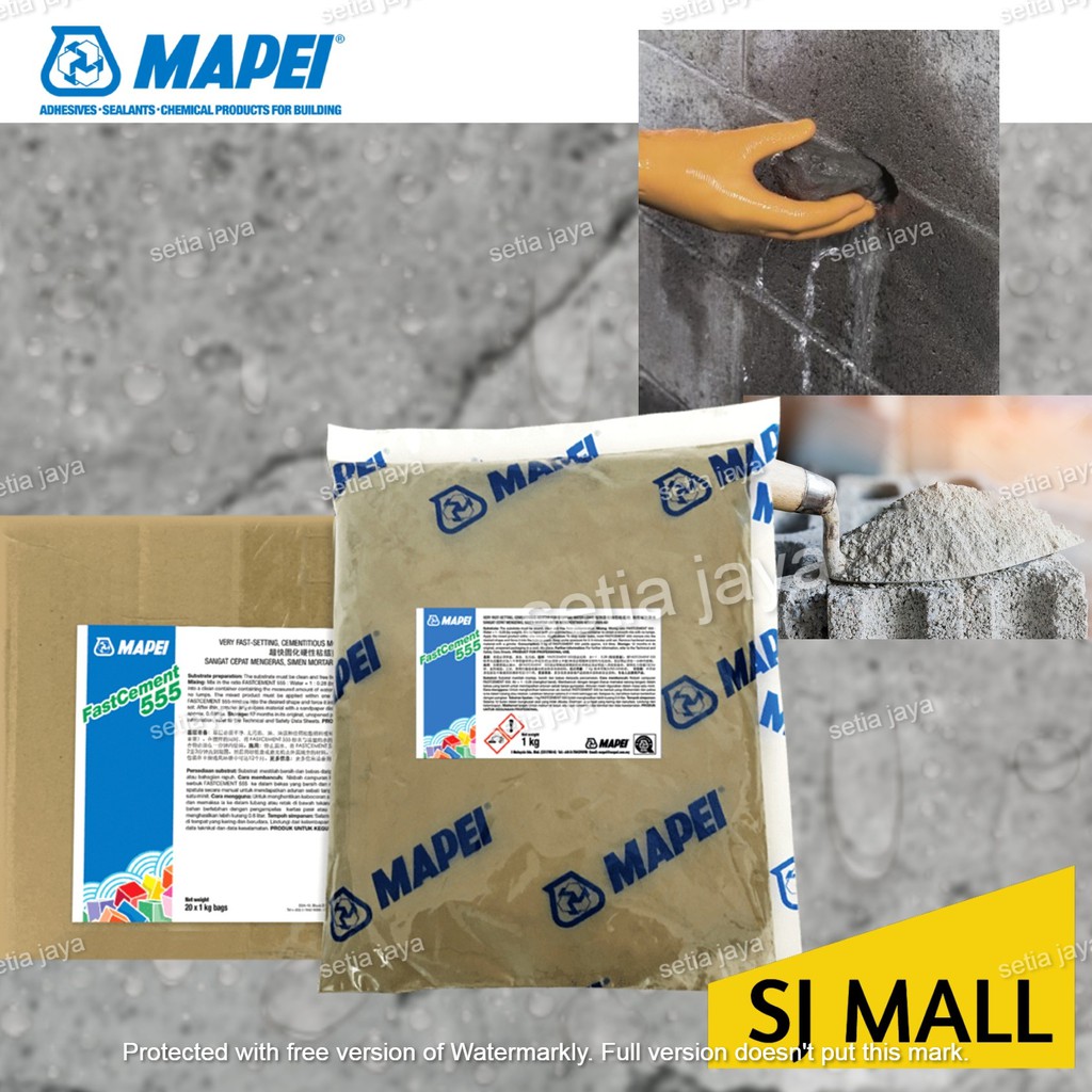 MAPEI Fast Cement 555 (1kg) / Simen Cepat Membeku (1kg) 快速固化水泥 (1kg ...