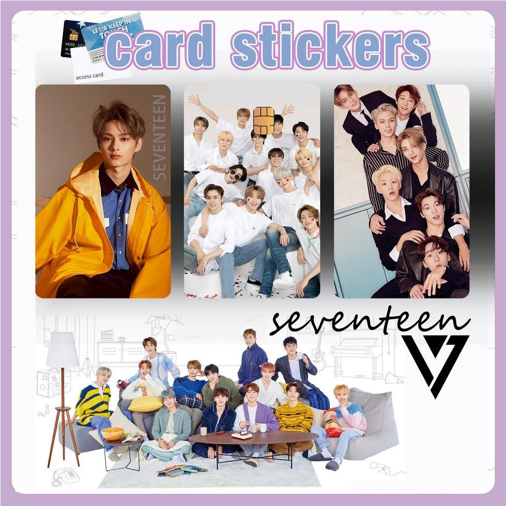 SEVENTEEN CARD STICKER - SEVENTEEN TNG STICKER - SEVENTEEN PHOTOCARD ...